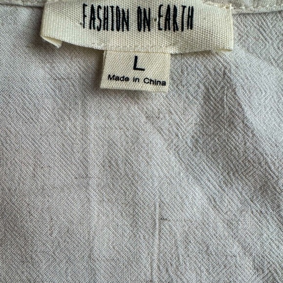 Fashion On Earth | Dresses | Fashion On Earth Womens Buttonfront Tie ...
